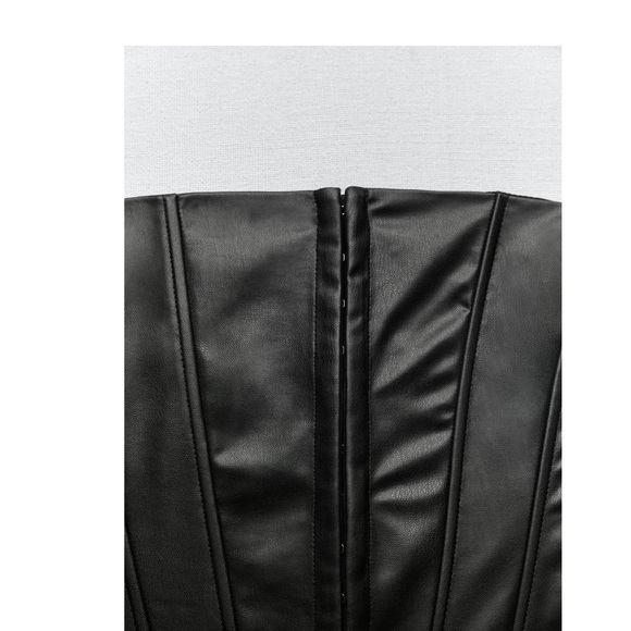 Zara | Tops | Zara Faux Leather Corset Top | Poshmark
